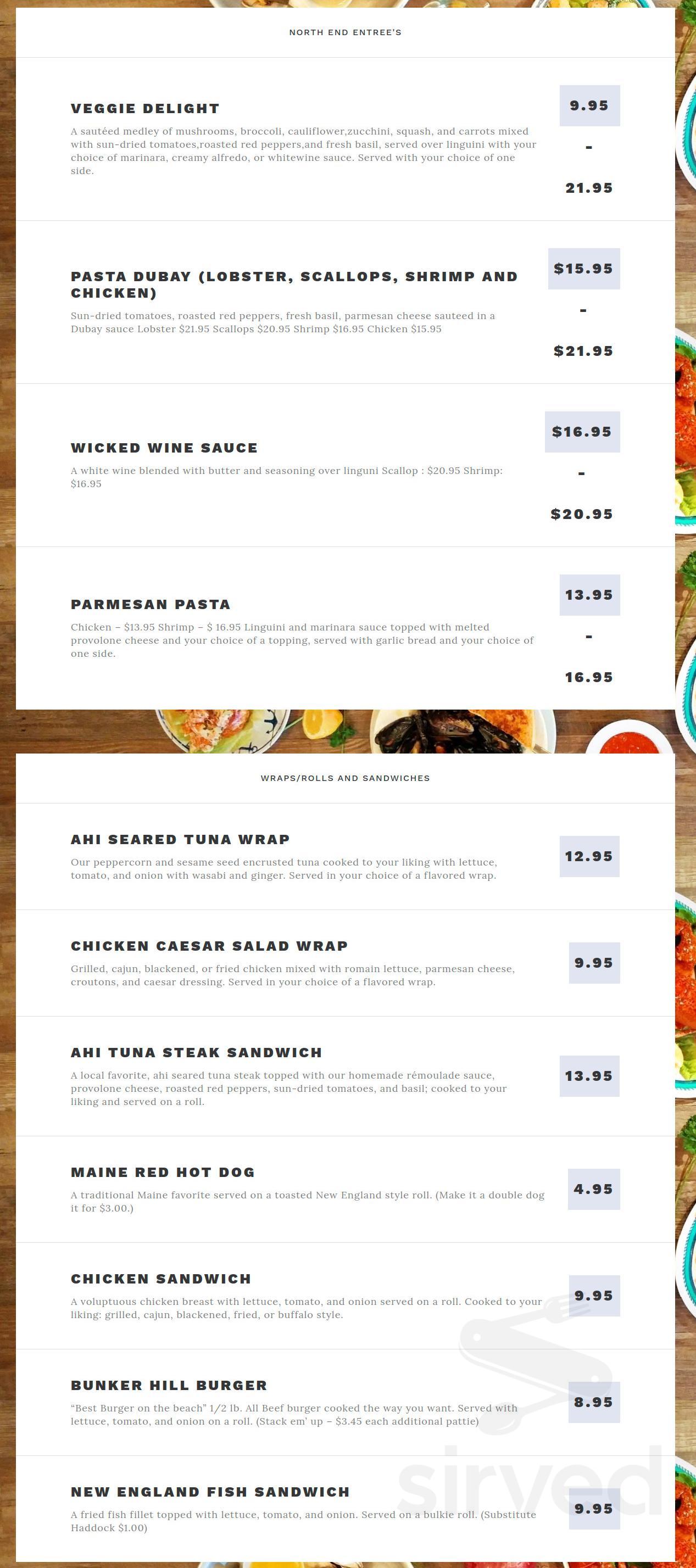 New England Eatery & Pub menus in Melbourne Beach, Florida, United States