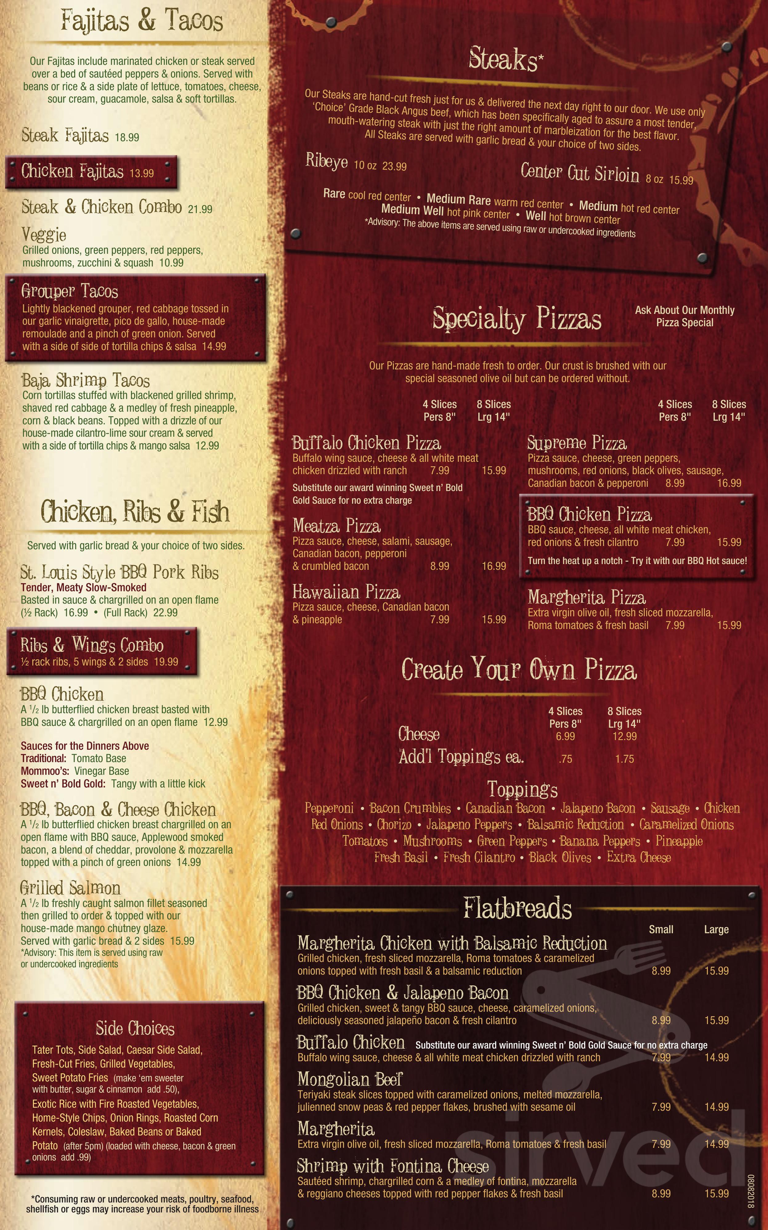 Duckworth's Grill & Taphouse menus in Charlotte, North Carolina, United ...