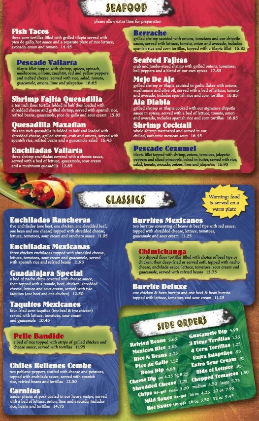 Los Agaves Mexican Grill menu in Iowa City, Iowa, USA