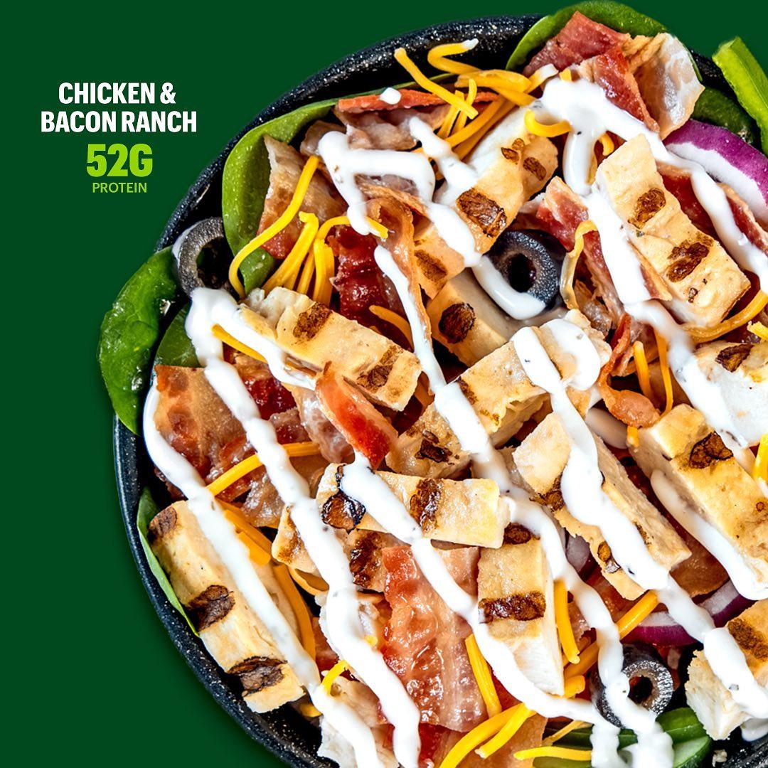 Subway menu in Bellingham, Massachusetts, USA