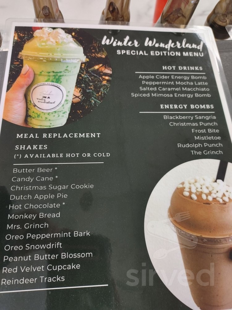 Elevate Nutrition menu in Lewis Center, Ohio, USA