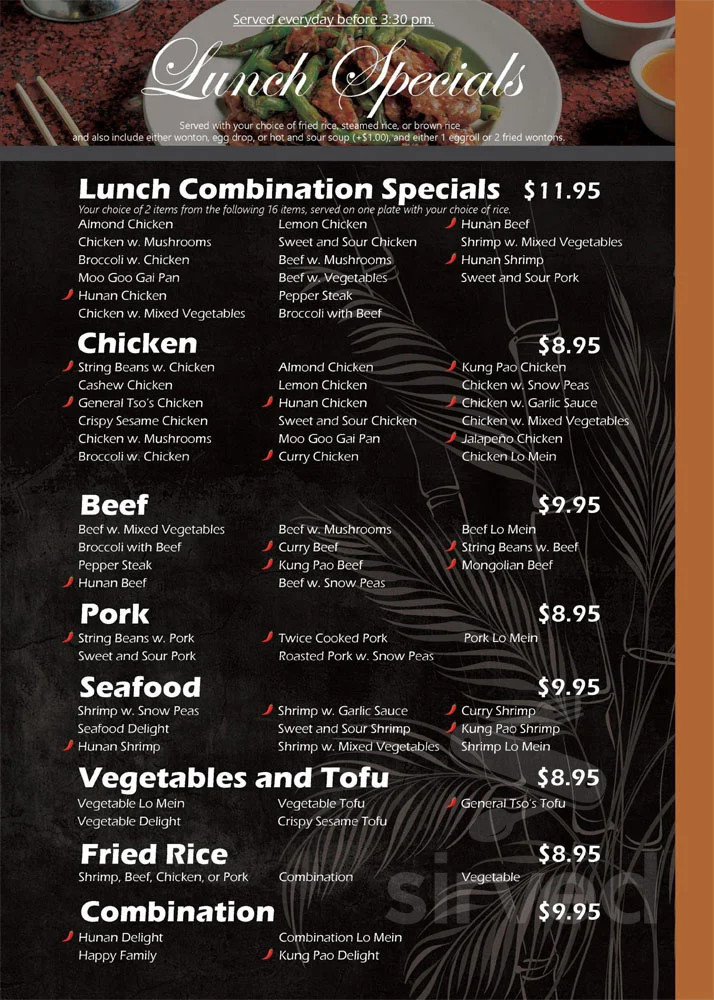 Bamboo Garden Restaurant menus in Corpus Christi, Texas, United States