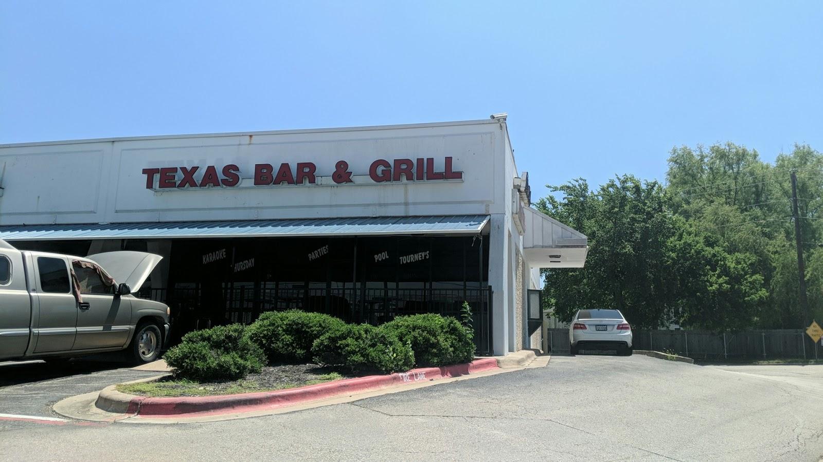 Texas Bar & Grill menu in Austin, Texas, USA