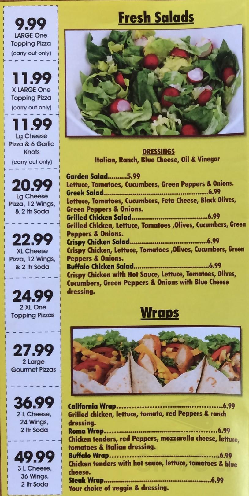MJ's Pizza & Wings menus in Lakeland, Florida, United States
