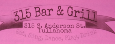 Menu for 315 Bar and Grill in Tullahoma, TN | Sirved