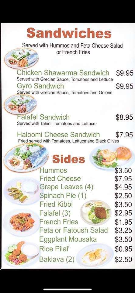 Albasha Express menu in Baton Rouge, Louisiana, USA