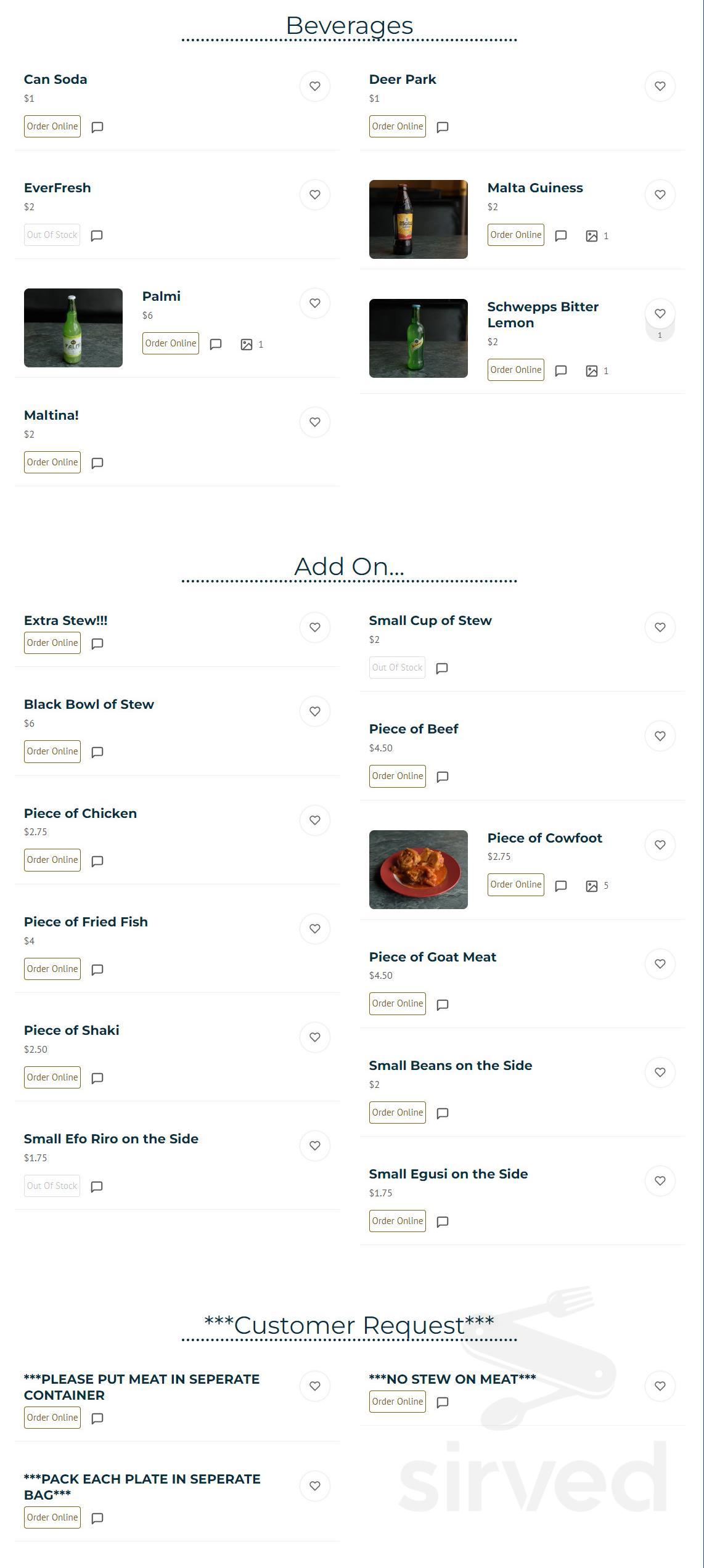 Kingsway menus in Laurel, Maryland, United States