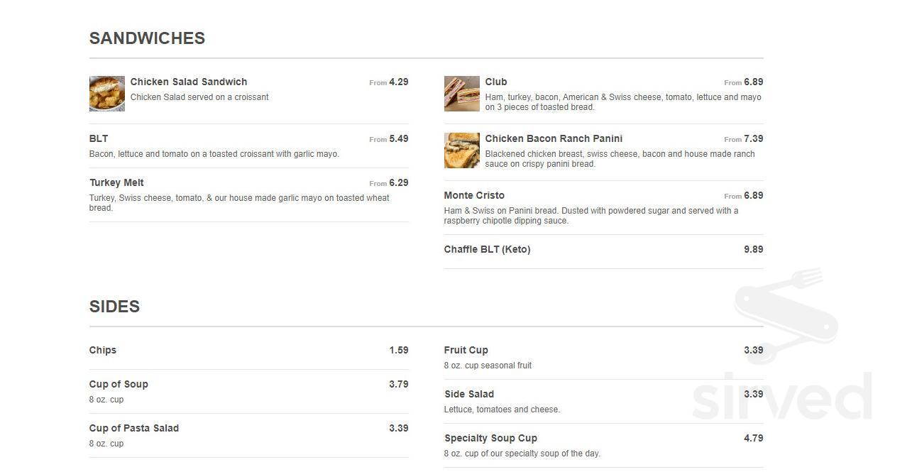 Generations Coffee & Sandwich Shop menu in Liberty, Texas, USA