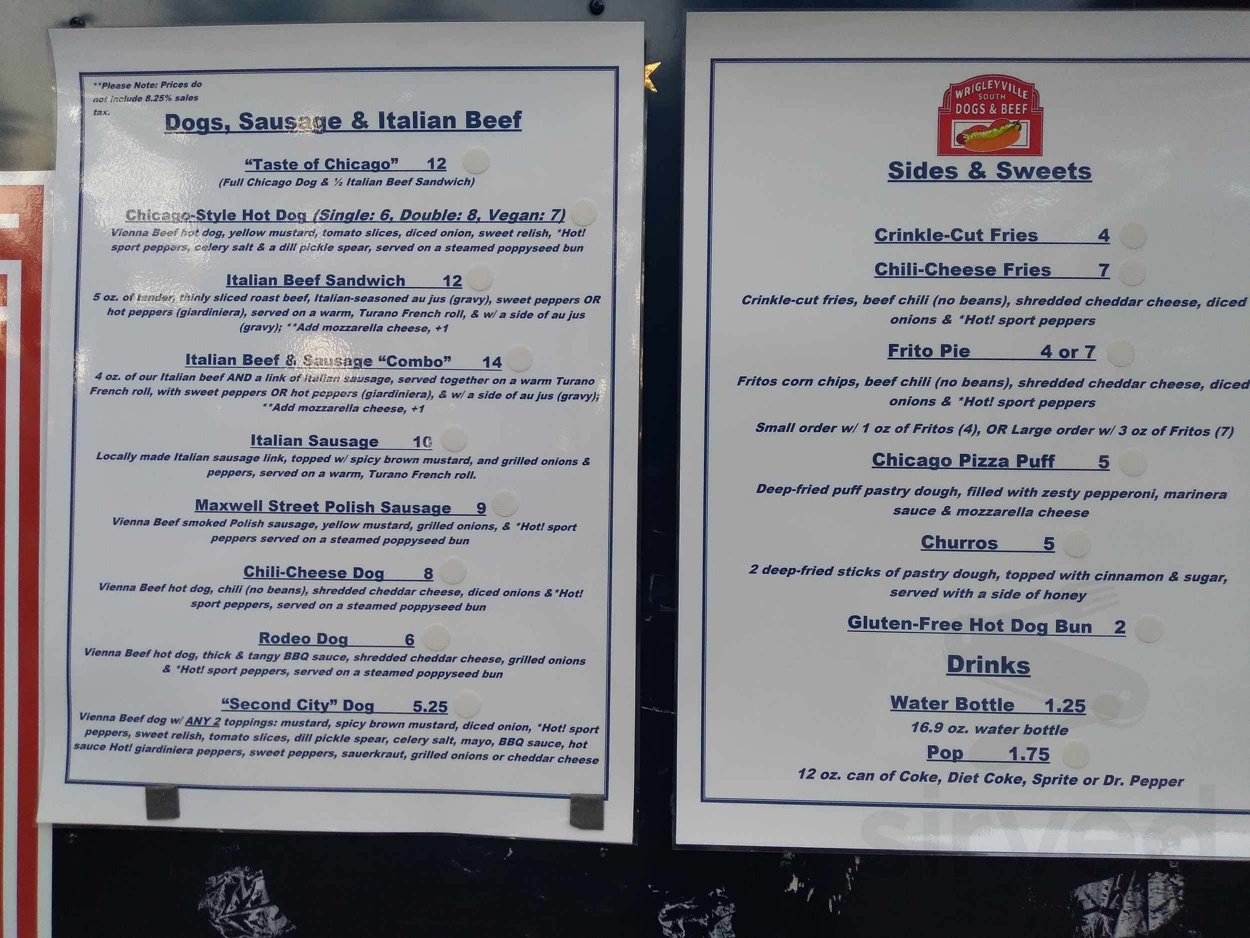 Happy Lobster menu in Austin, Texas, USA