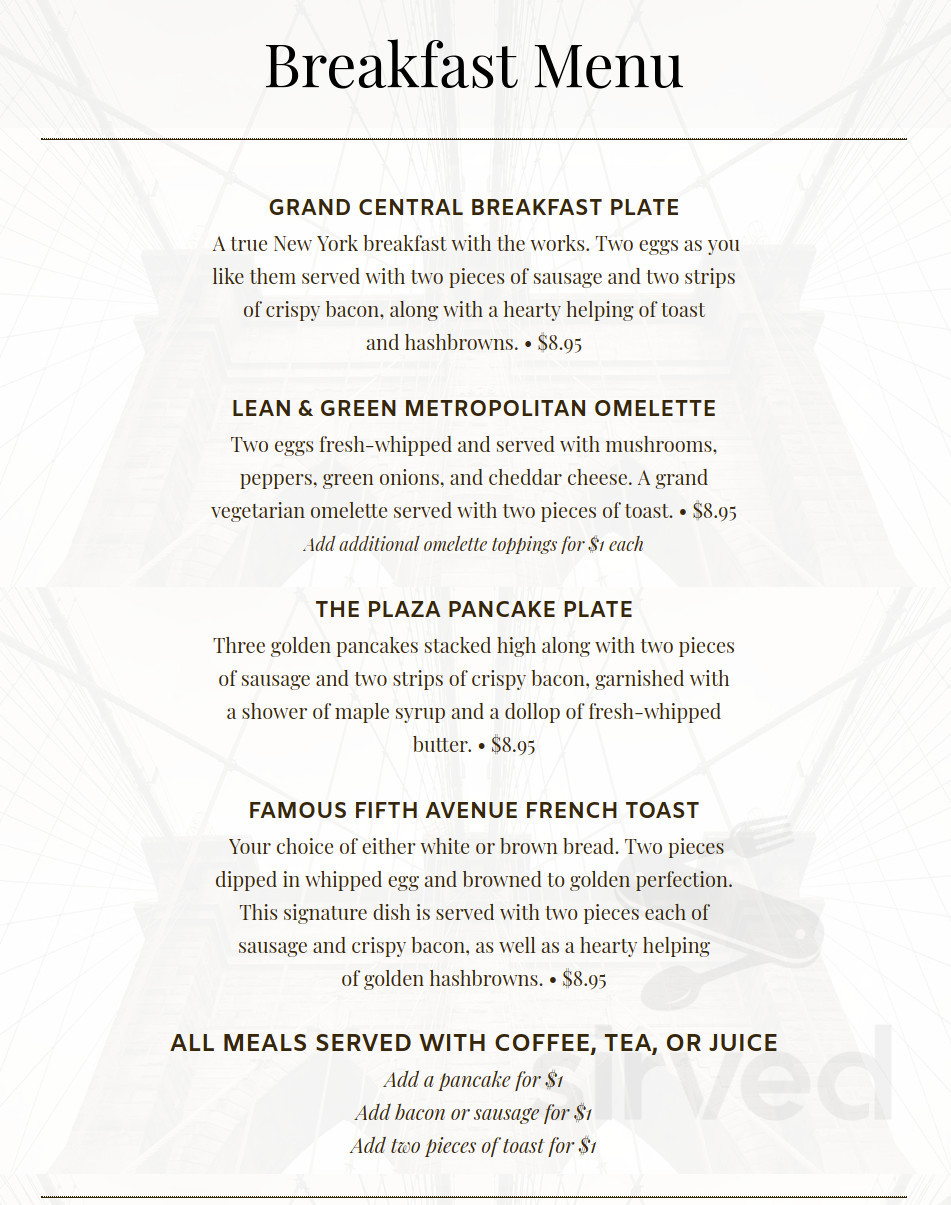 The Manhattan Gastropub & Restaurant menus in Saskatoon, Saskatchewan ...