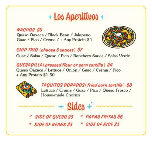 La Bodega menu in Pittsburgh, Pennsylvania, USA