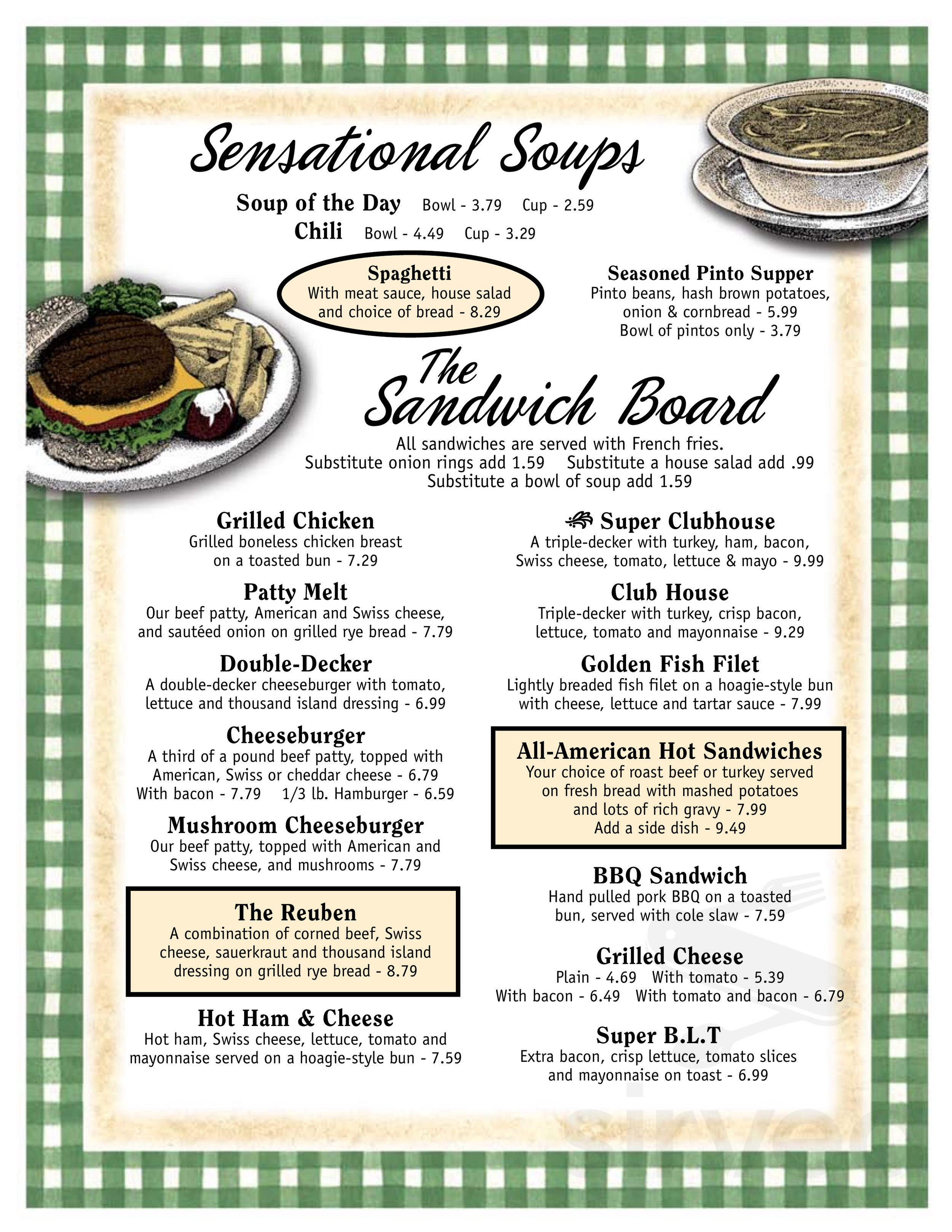 Harding's | Family Restaurant menu in Charleston, West Virginia, USA