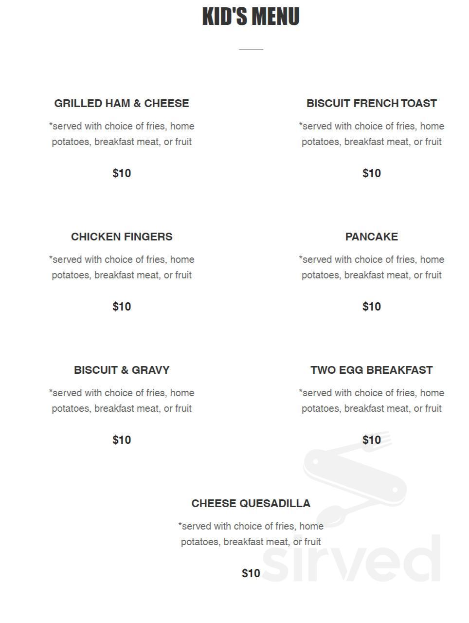 Brunch & Co menu in Estes Park, Colorado, USA