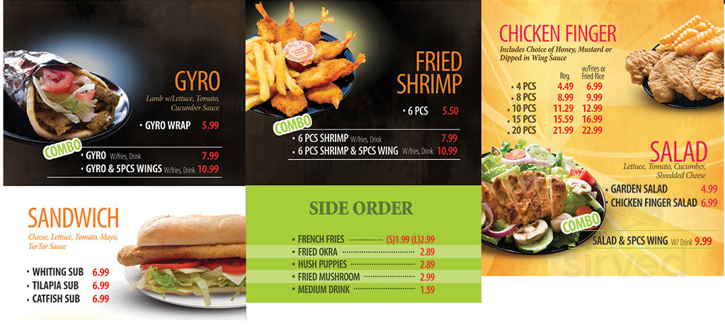 Super Wings & Philly menu in Jacksonville, Florida, USA