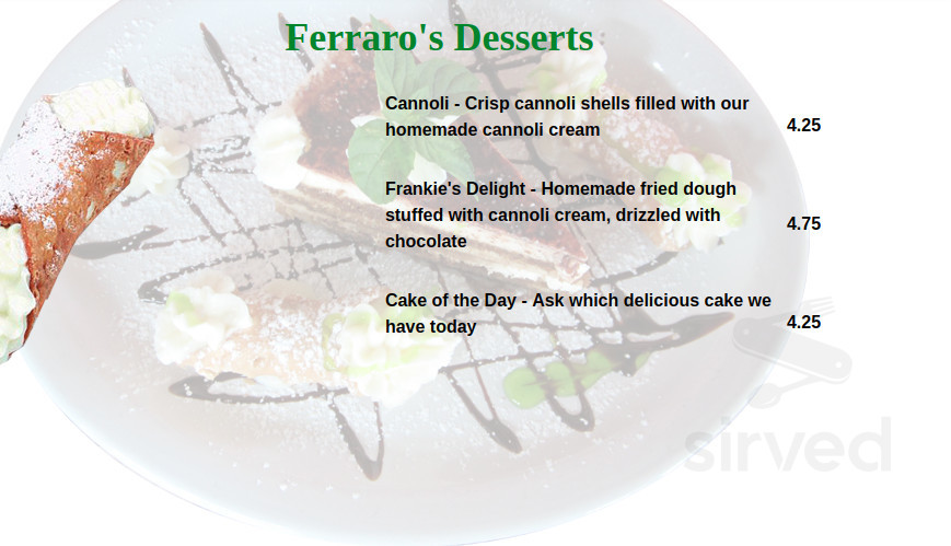Ferraro's Italian Grille menus in Parrish, Florida, United States