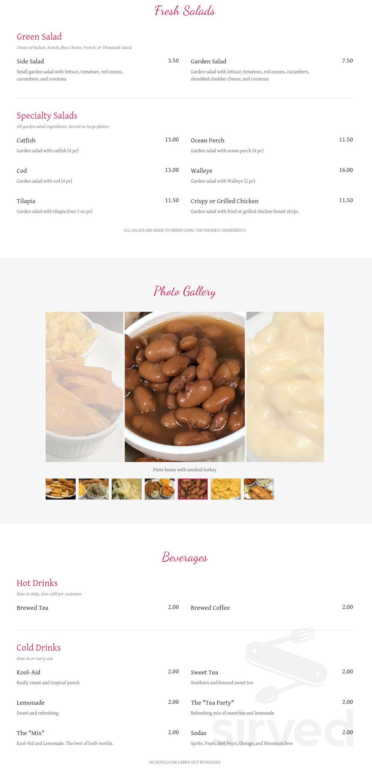 Terri Lynn's Soul Food Express menu in Milwaukee, Wisconsin, USA