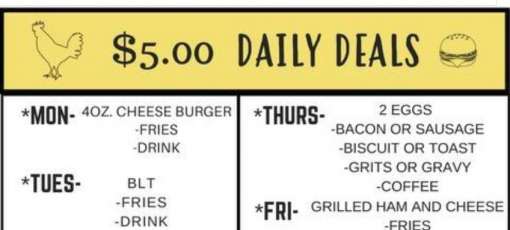 Menu for Homeside Restaurant - Cloverdale Rd. in Florence, AL | Sirved