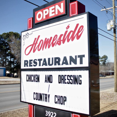 Menu for Homeside Restaurant - Cloverdale Rd. in Florence, AL | Sirved