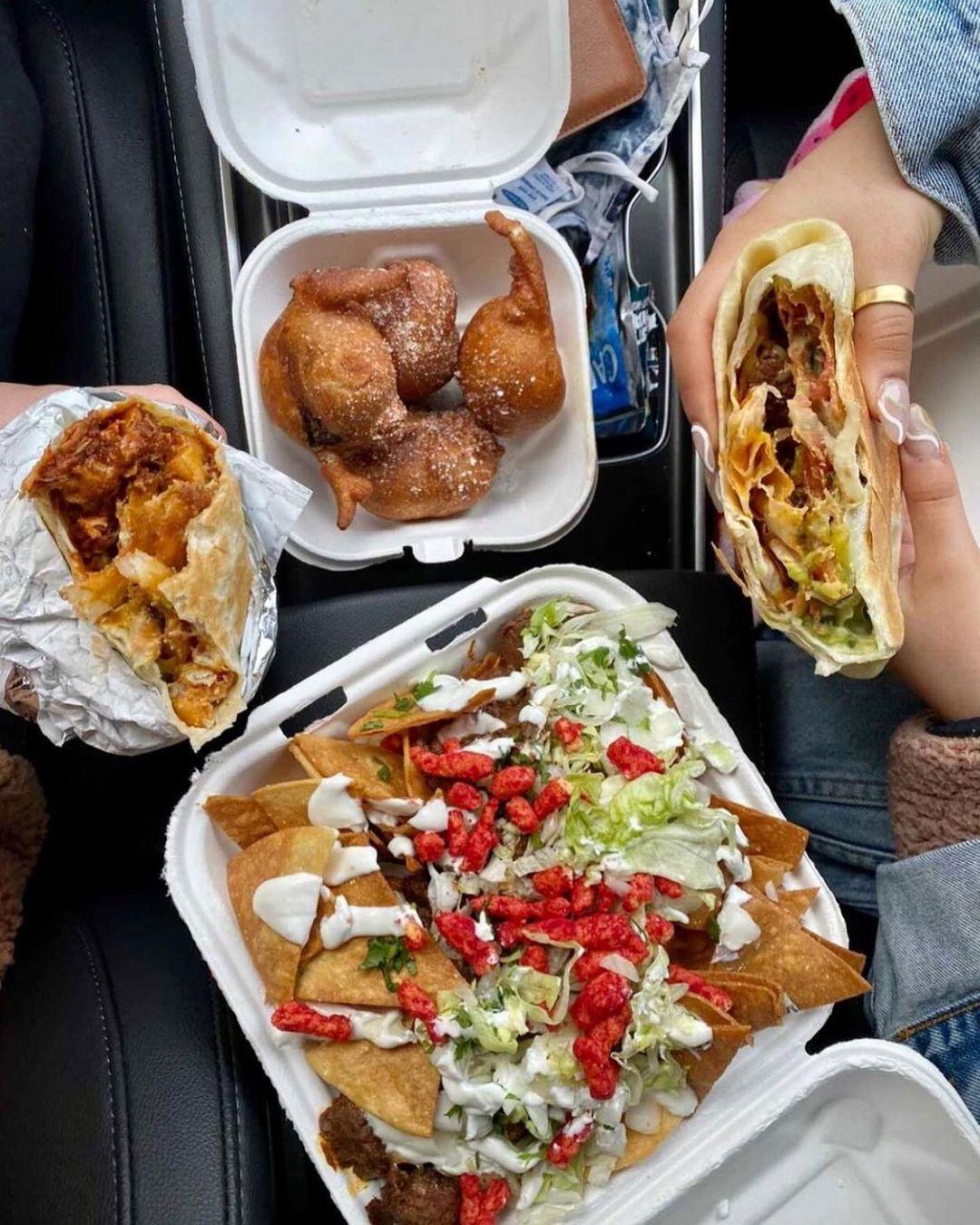 Man vs Fries menu in Chicago, Illinois, USA