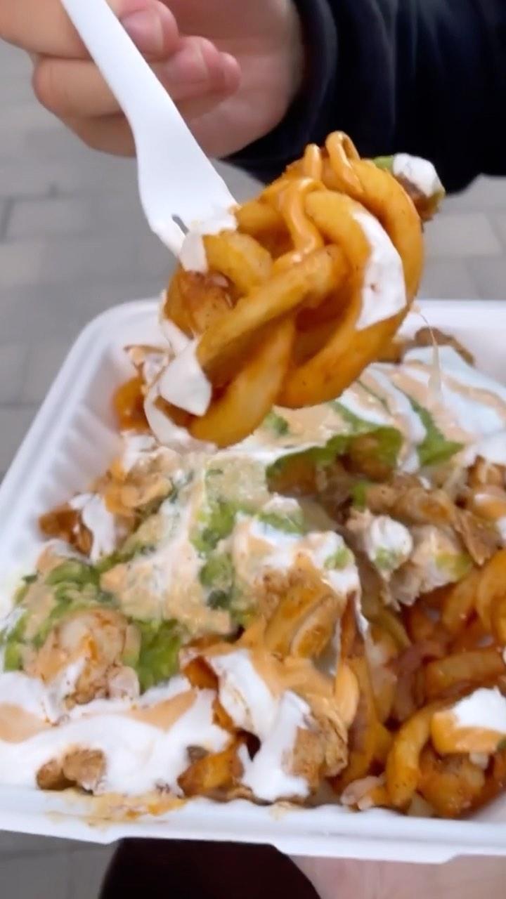 Man vs Fries menu in Chicago, Illinois, USA