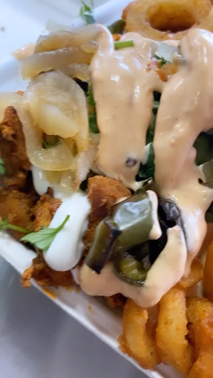 Man vs Fries menu in Chicago, Illinois, USA