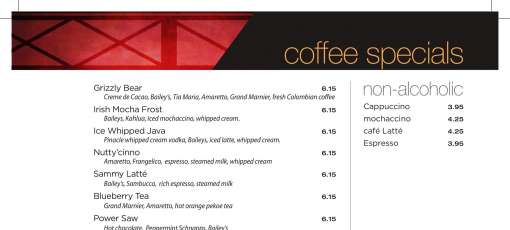 Menu for Sawmill Prime Rib & Steak House in Edmonton, AB | Sirved