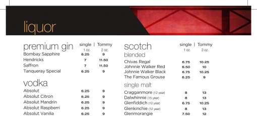 Menu for Sawmill Prime Rib & Steak House in Edmonton, AB | Sirved