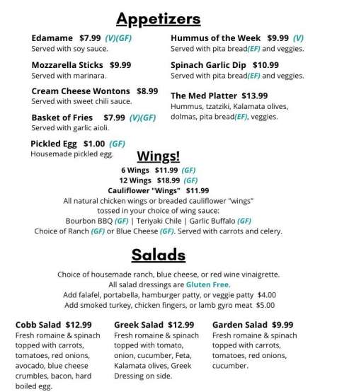 High Side! Bar & Grill menu in Salida, Colorado, USA