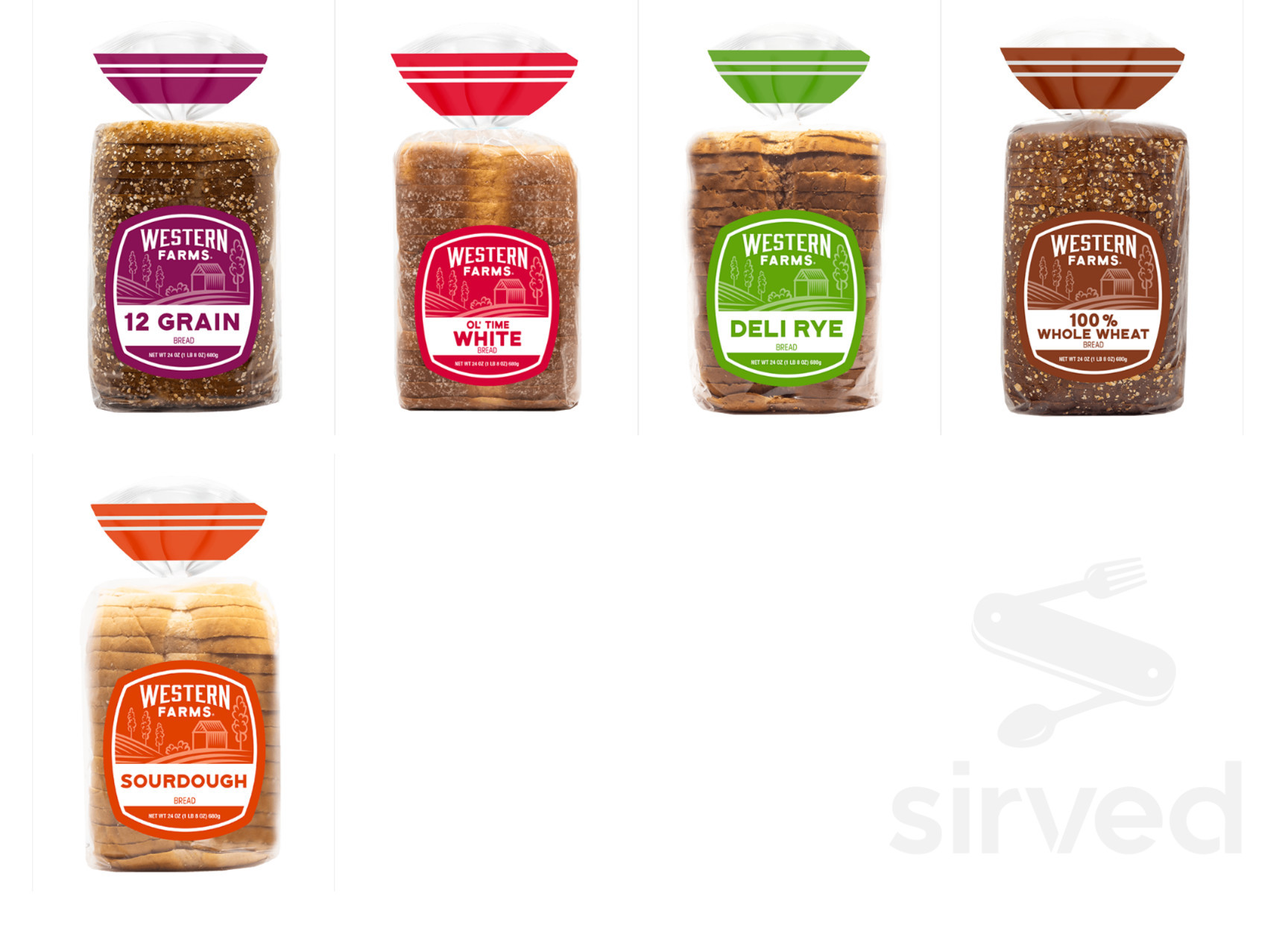 Franz Bakery Outlet menu in Aberdeen, Washington, USA