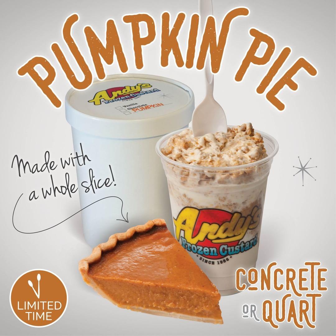 Andy's Frozen Custard menu in Cedar Park, Texas, USA