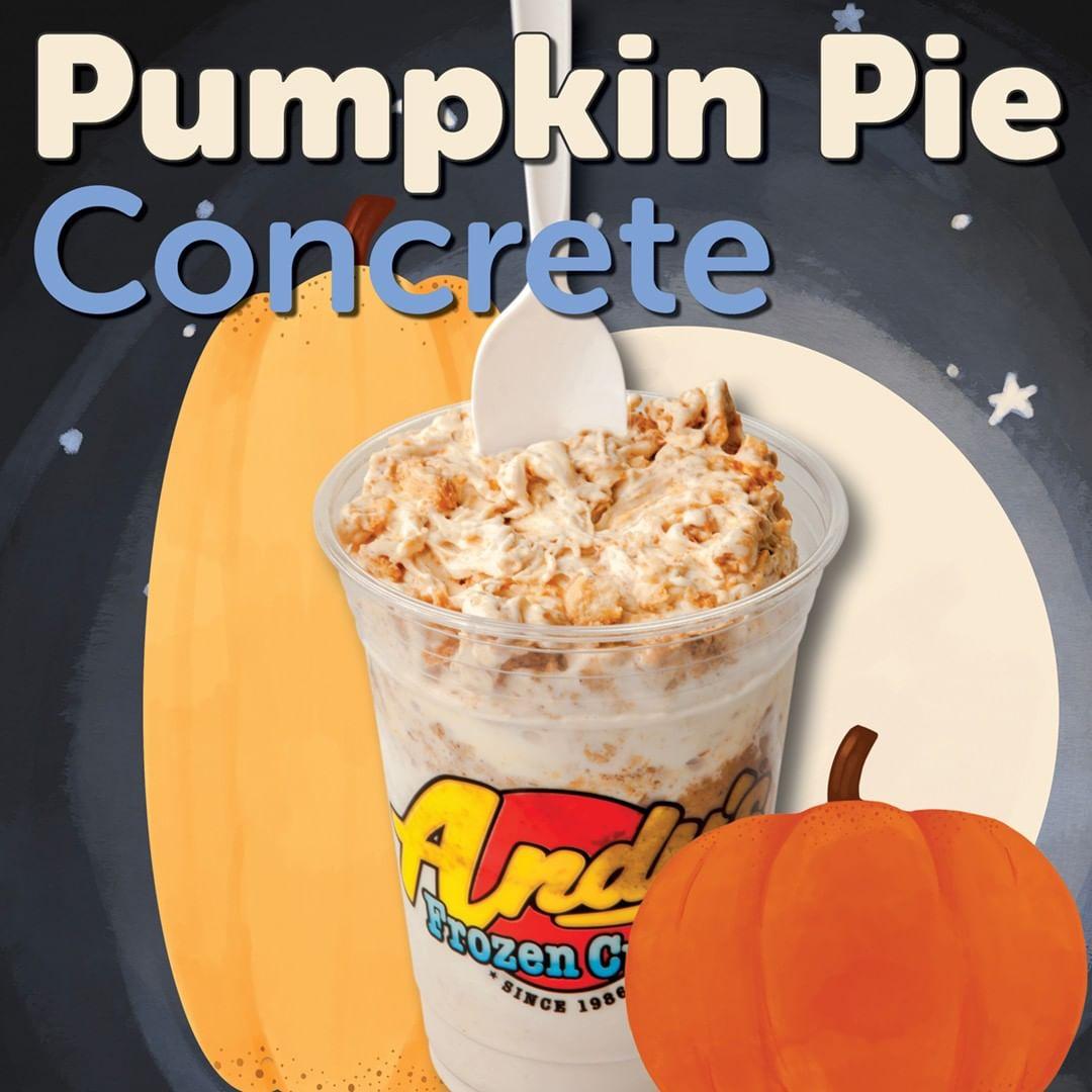 Andy's Frozen Custard menu in Sevierville, Tennessee, USA