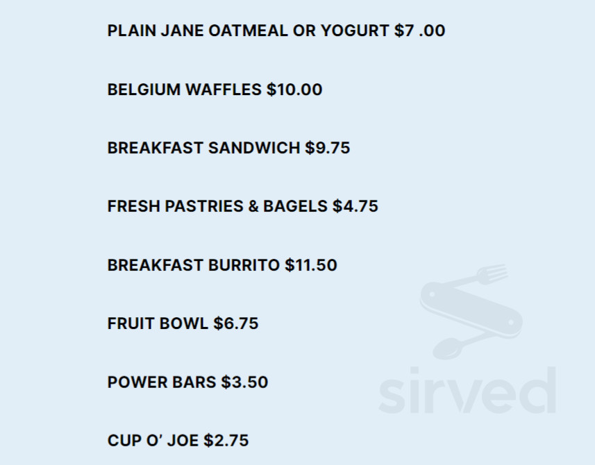 Janey's Coffee Co. & Bodega menu in Cave Creek, Arizona, USA