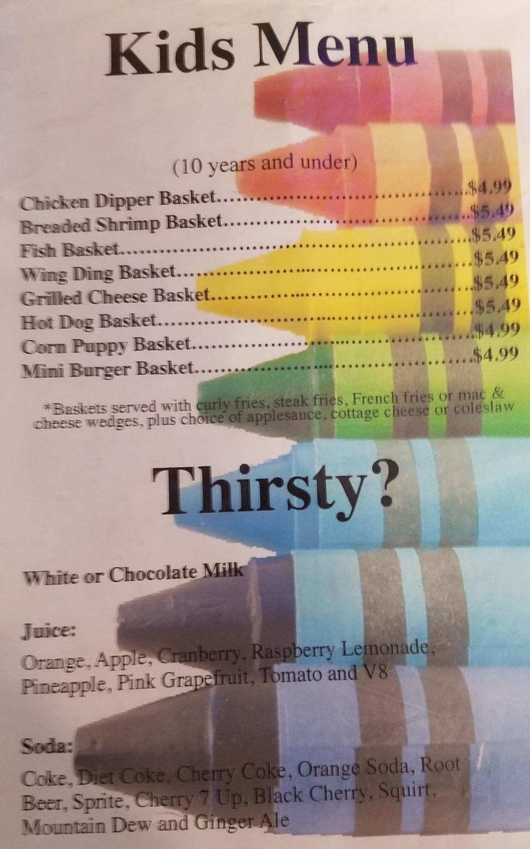 MOE-Z-INN menu in Morley, Michigan, USA