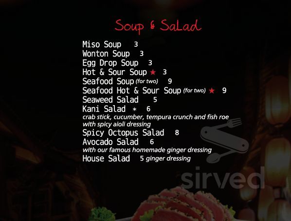 Menu for Sesame Inn Mt. Lebanon in Pittsburgh, PA | Sirved