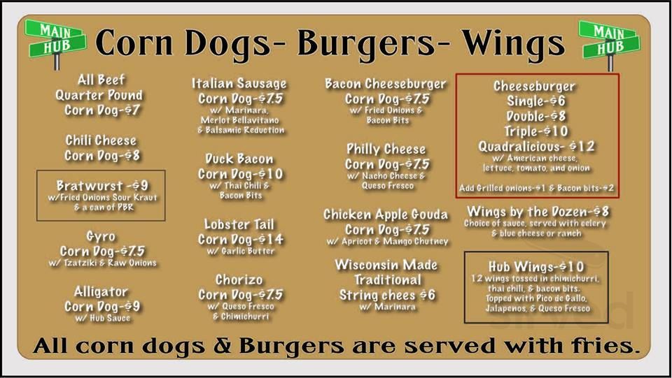 Menu - Racine WI's Main Hub | Sirved