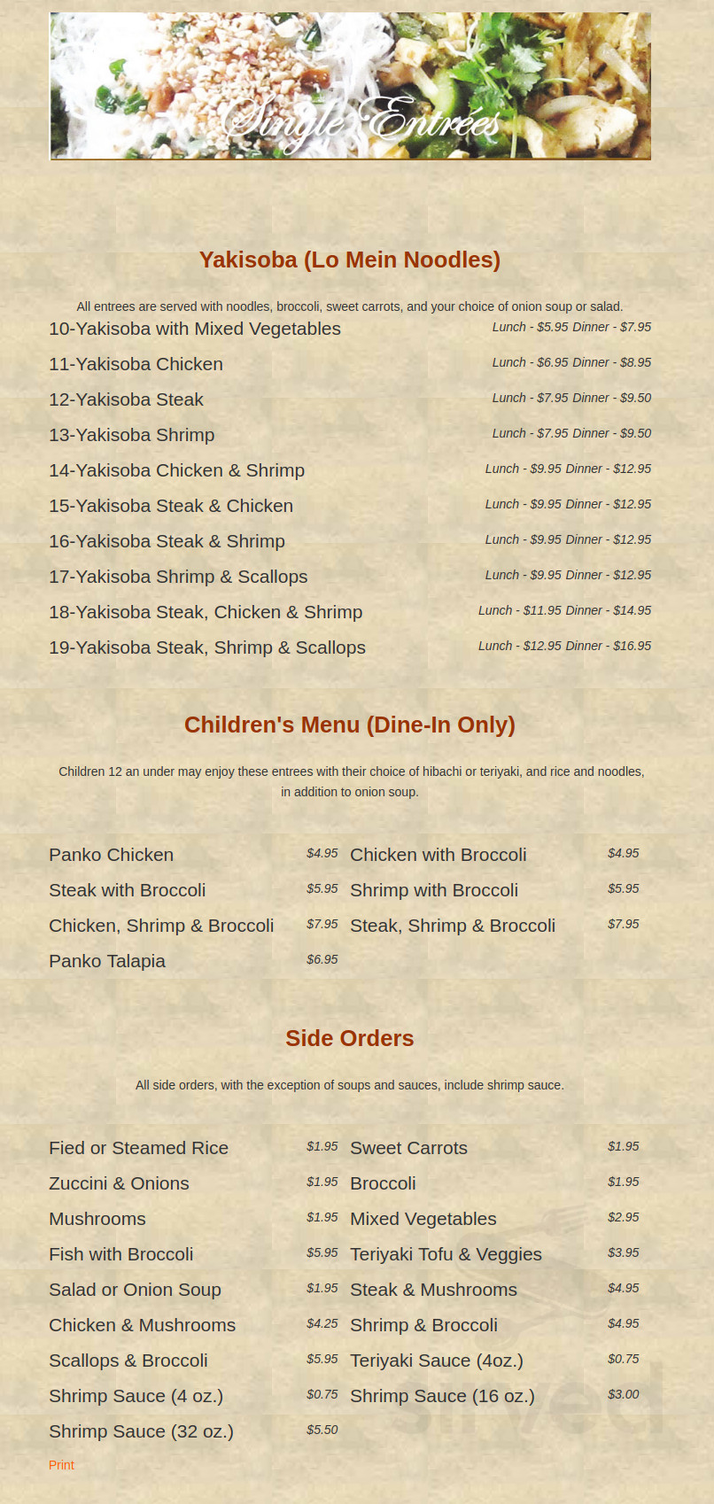 Cam Ranh Bay menu in Banner Elk, North Carolina, USA