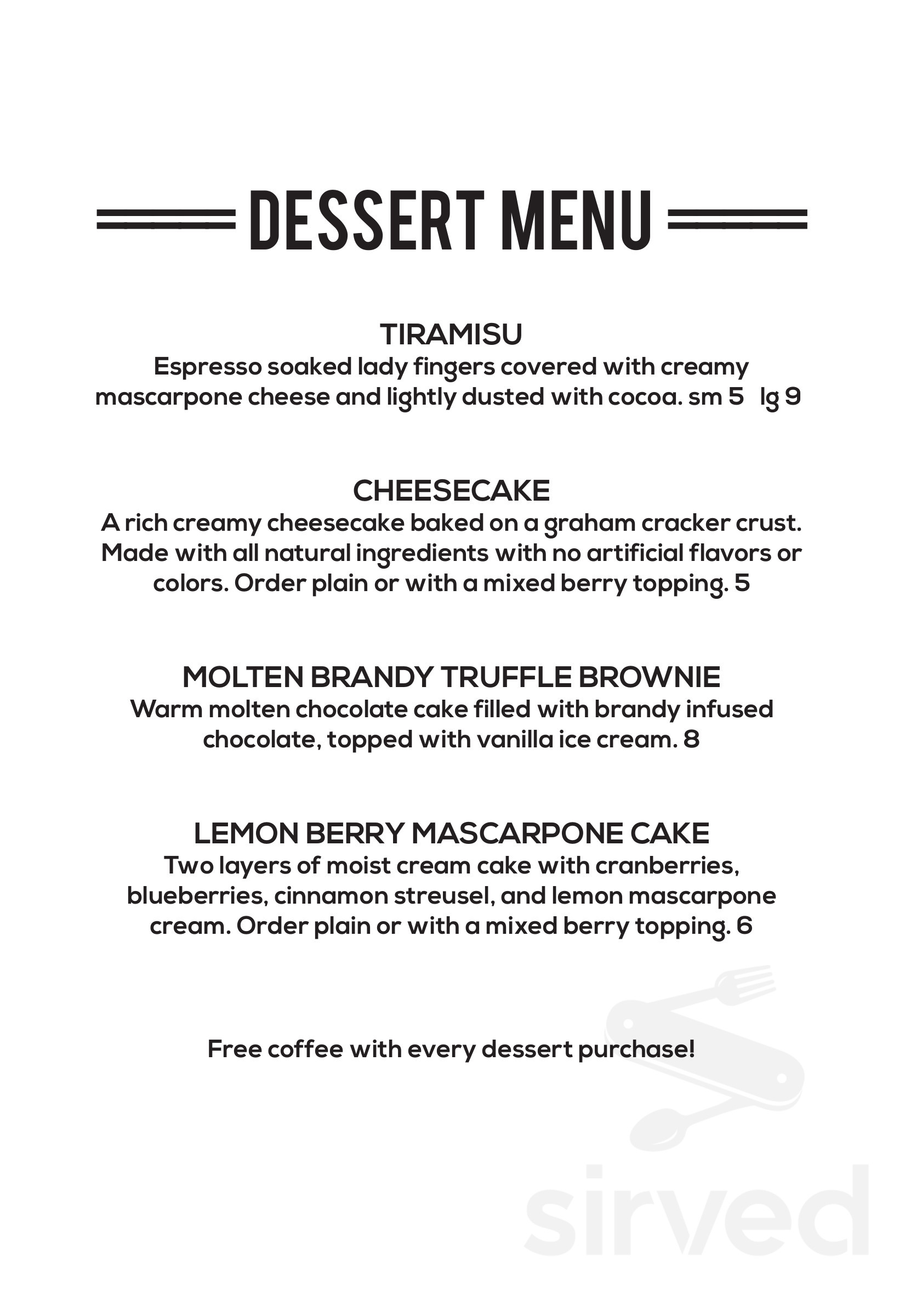 Benvenuto's Italian Grill menu in Beaver Dam, Wisconsin, USA