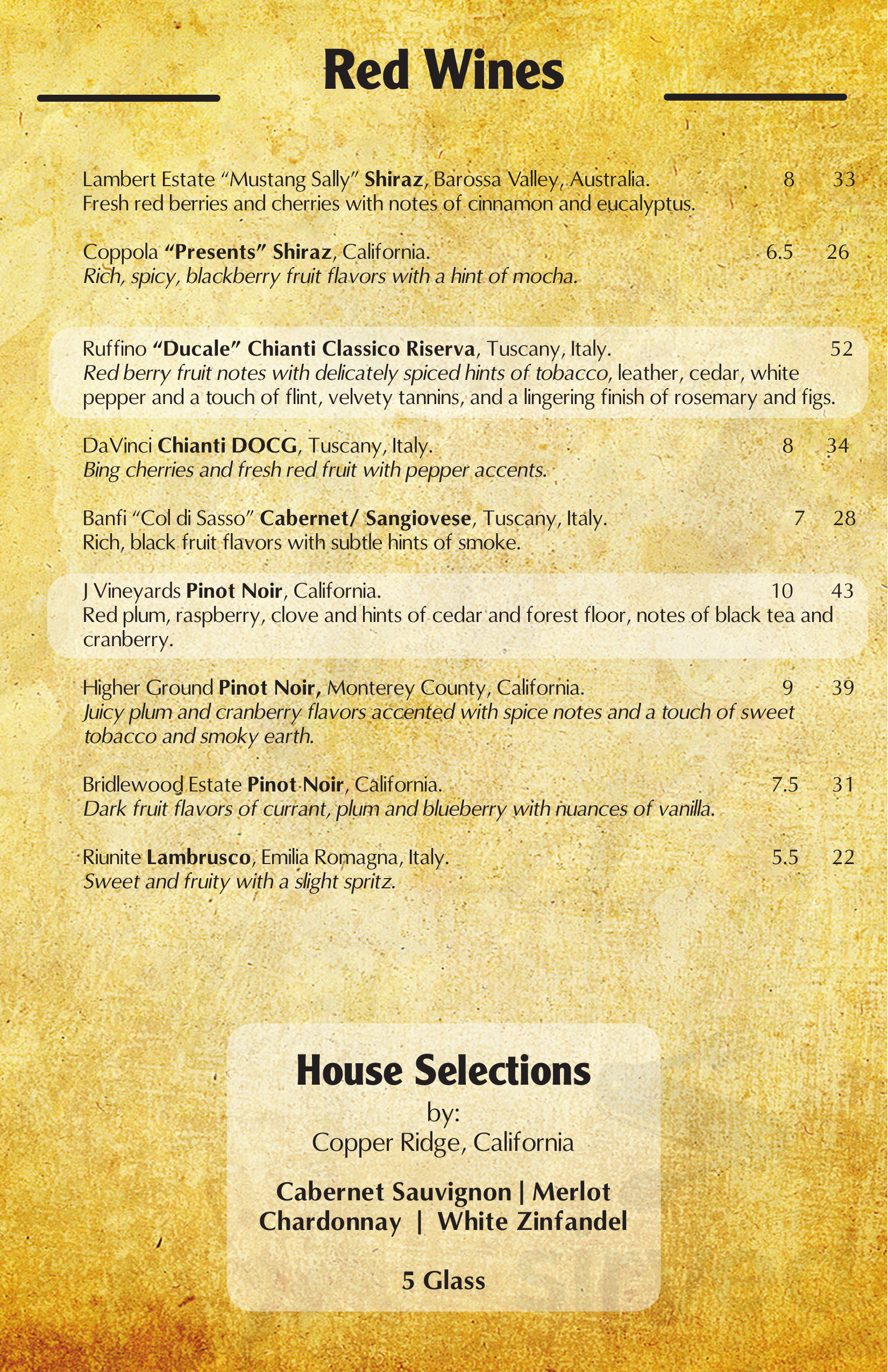 Benvenuto's Italian Grill menu in Beaver Dam, Wisconsin, USA