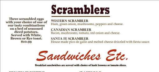 Menu for Jonesy's Restaurant + Lounge in East Saint Paul, MB | Sirved