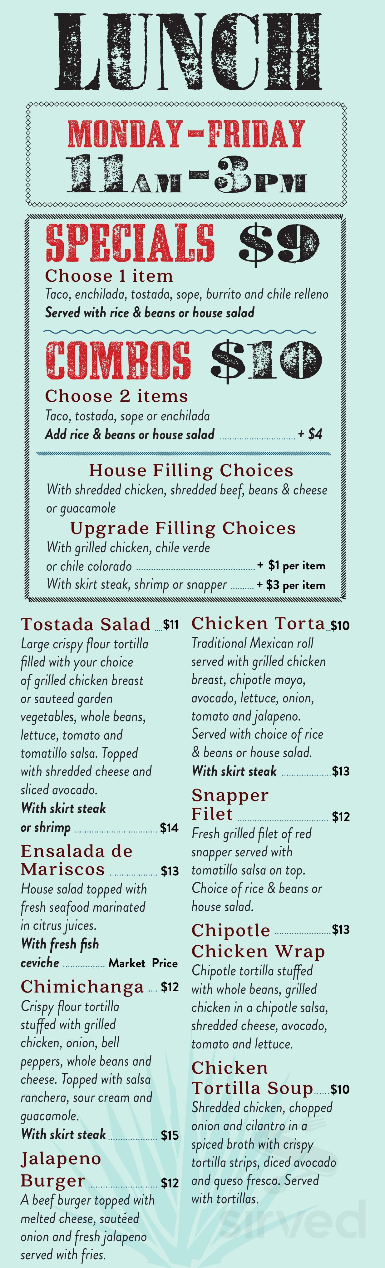 El Palomar menu in Santa Cruz, California, USA