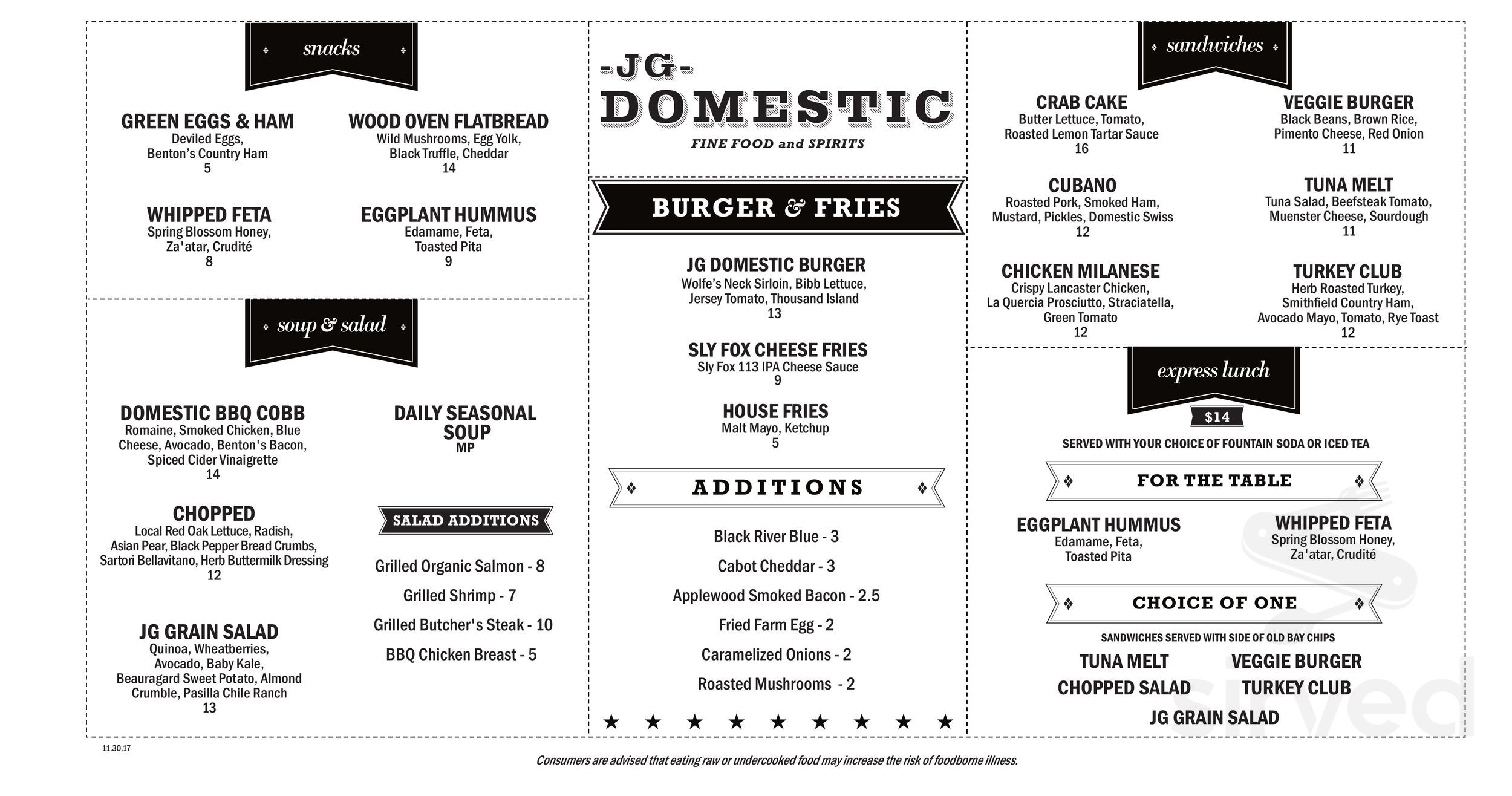 Garces Trading Company menu in Philadelphia, Pennsylvania, USA