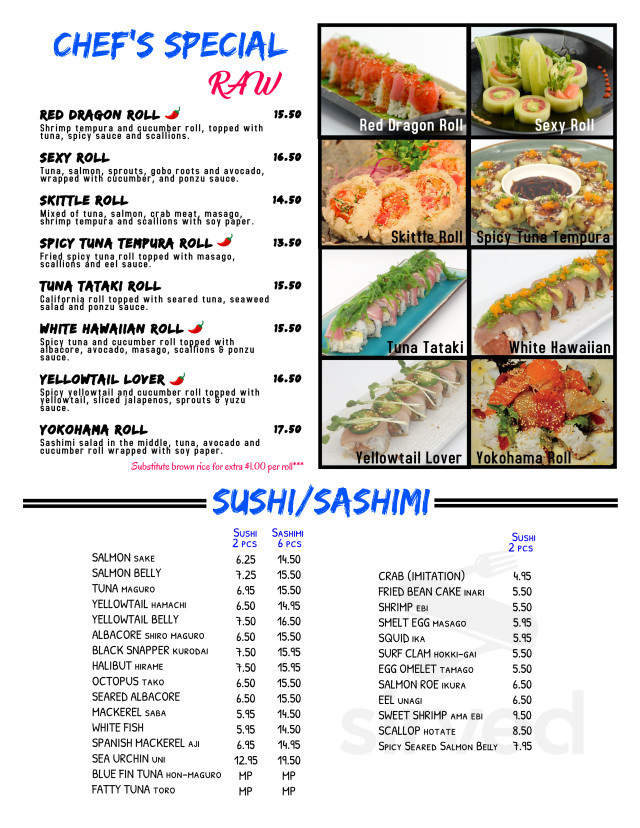 Doko Sushi menu in Tarzana, California, USA