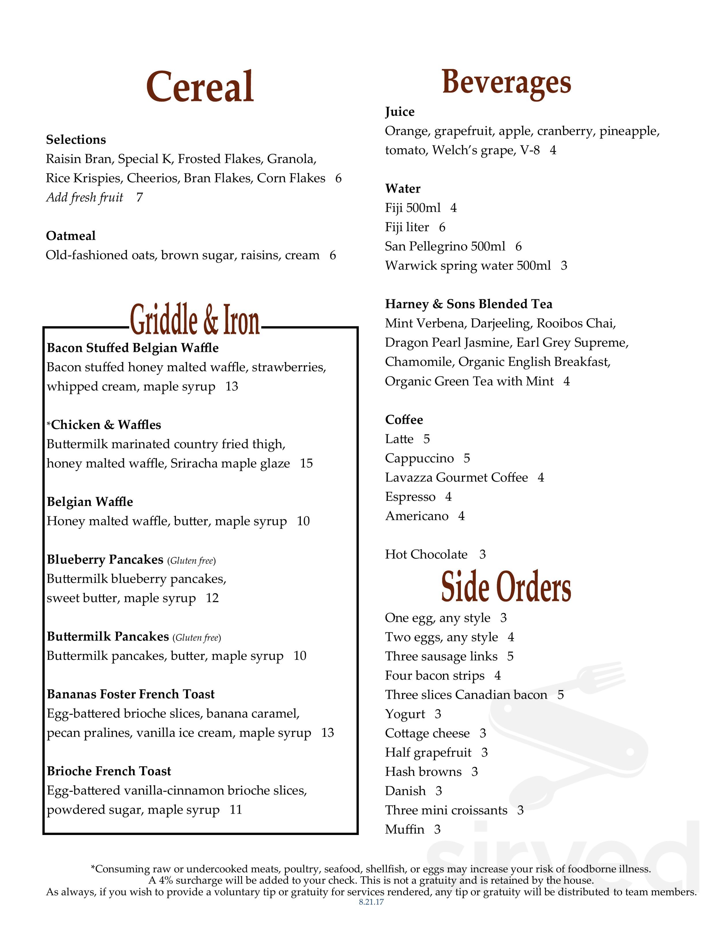 Menu - Seattle WA's Margaux | Sirved