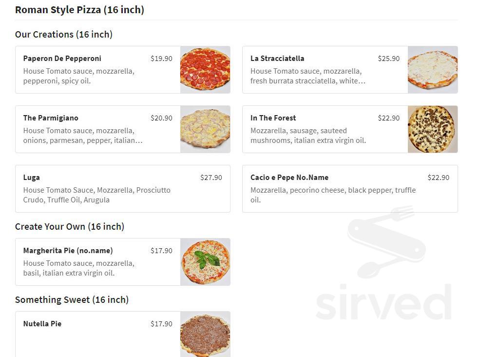 Petralunga Restaurant menu in North Bay Village, Florida, USA