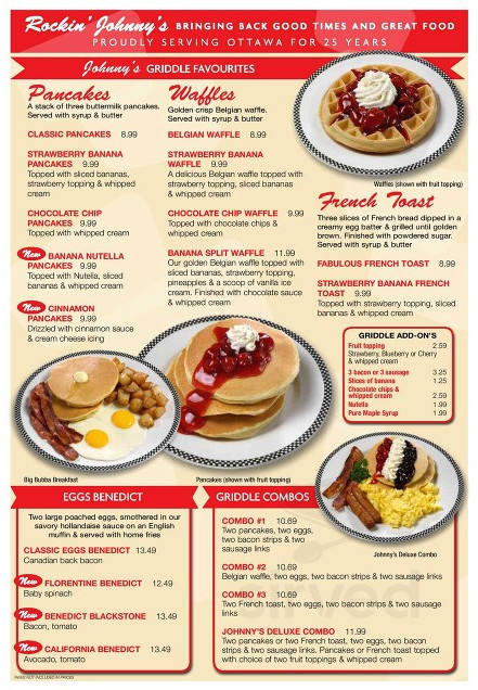 Menu - Kanata ON's Rockin Johnny's Diner | Sirved