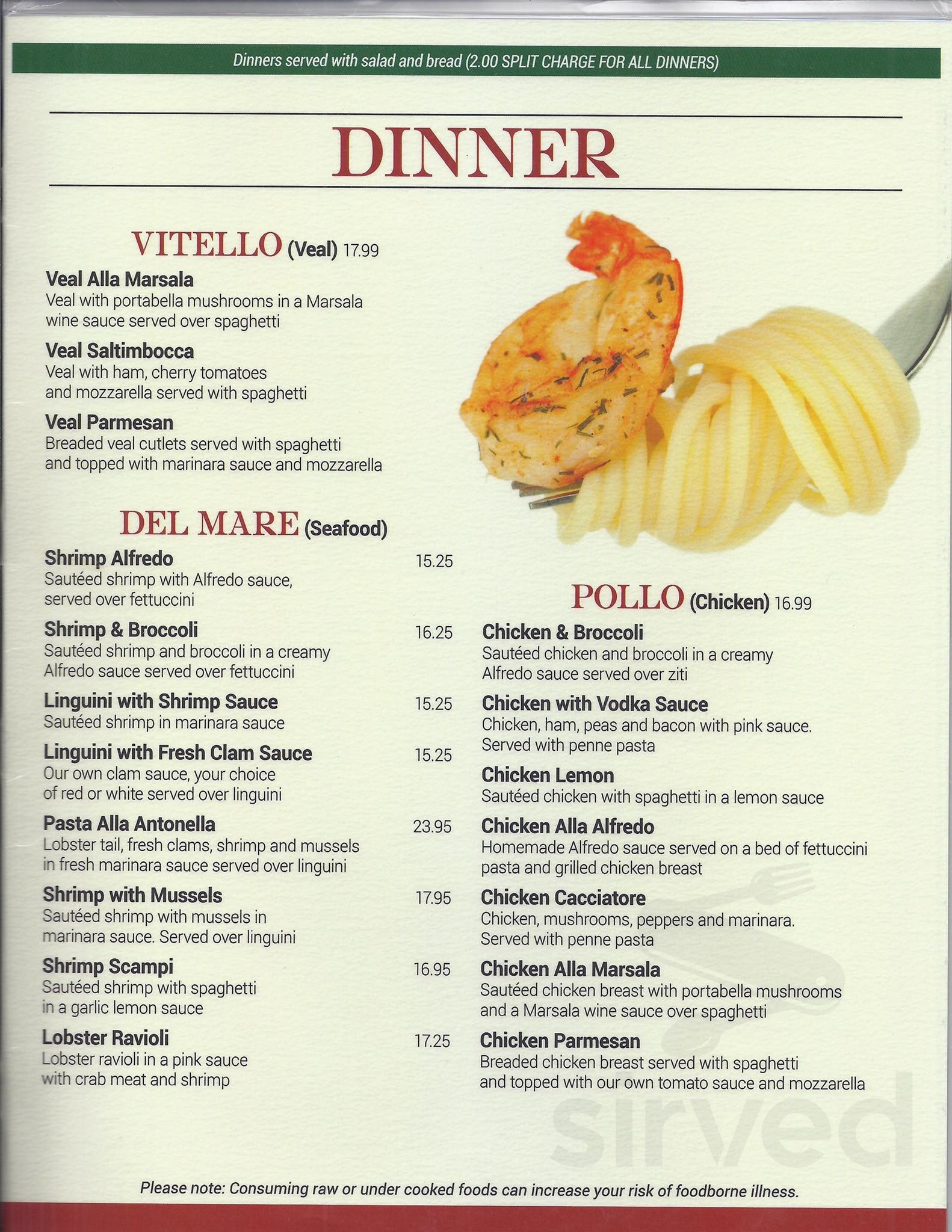 Miseno II Pizzeria & Italian menus in Carlisle, Pennsylvania, United States