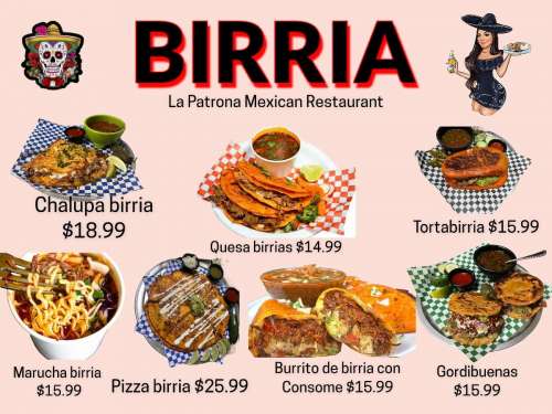 La Patrona Authentic Mexican Restaurant menu in Northglenn, Colorado, USA