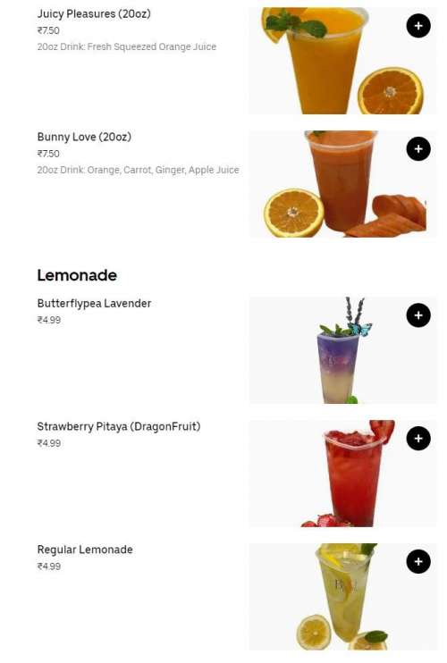 Boo Bowl menu in Garden Grove, California, USA