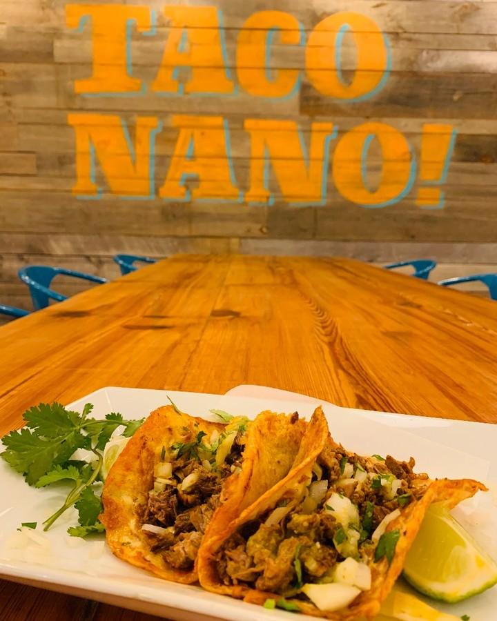 Taco nano menu in Glencoe, Illinois, USA