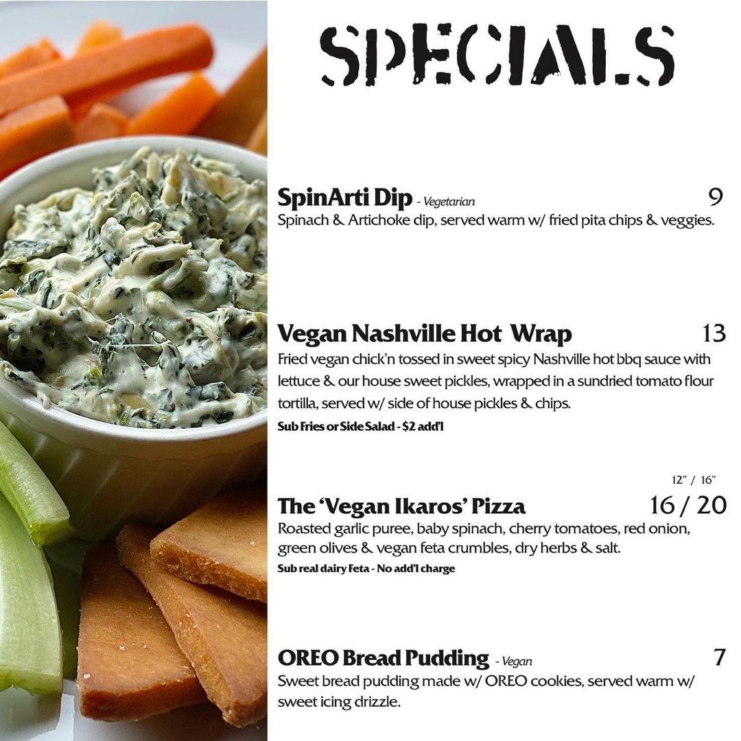 Johnny Rad's Pizzeria Tavern menus in Baltimore, Maryland, United States